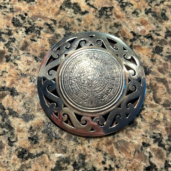 Jewelry | Vintage Aztec Mexicana Sterling Silver Pendantbrooch | Poshmark